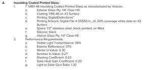 Specification – Viracon